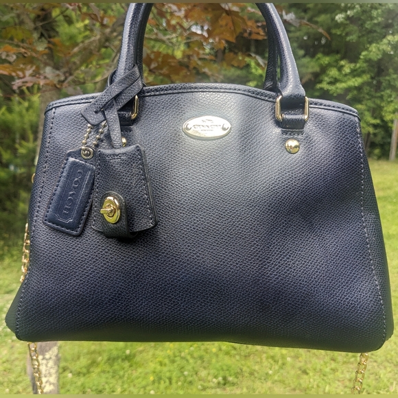 Coach | Bags | Coach Crossgrain Leather Small Margot Carryall Satchel ...